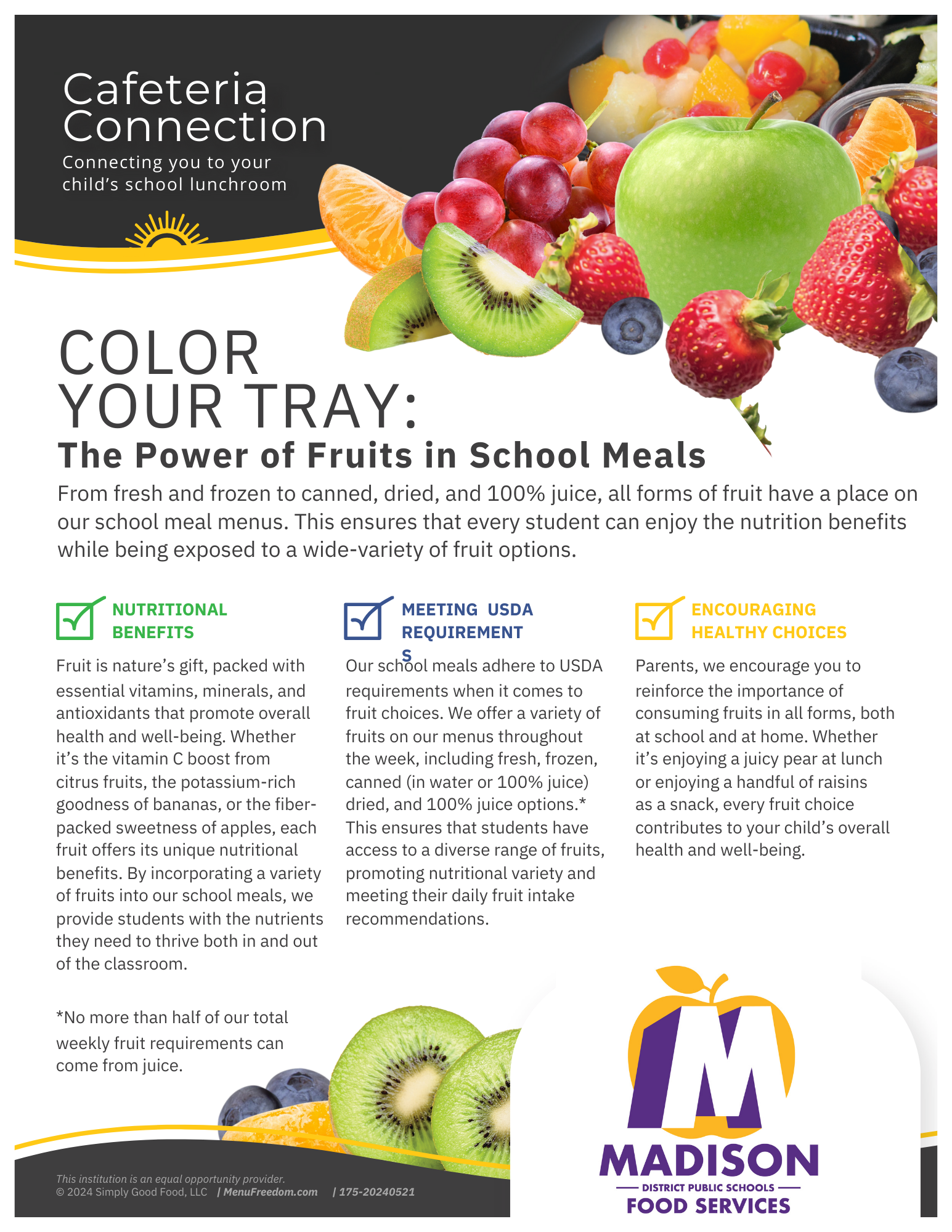 Food Service - Departments - Madison District Public Schools